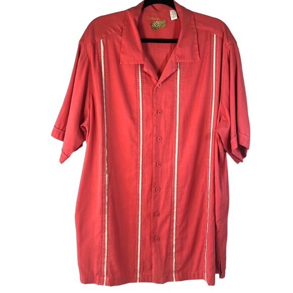 Caribbean | Shirts | Caribbean Mens Caribbean Button Up Hawaiian Short ...